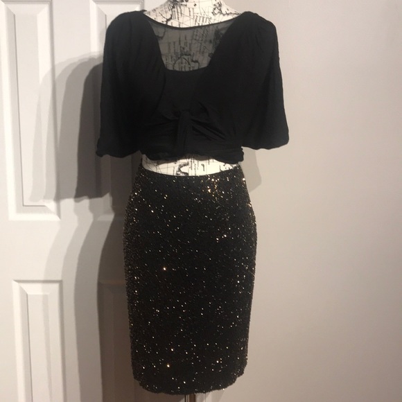 Rickie Freeman for Teri Jon | Skirts | Vintage Embellish Silk Bead ...